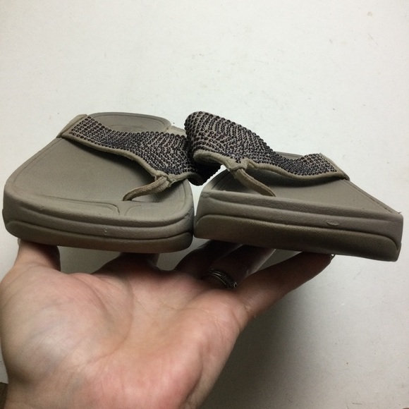 Fitflop | Shoes | Fitflop Rokkit Tan Suede Purple Rhinestone Jewelled ...